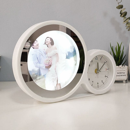 Blank Magic Mirror Clock, Sublimation Alarm Clock with LED Light, Clas ...