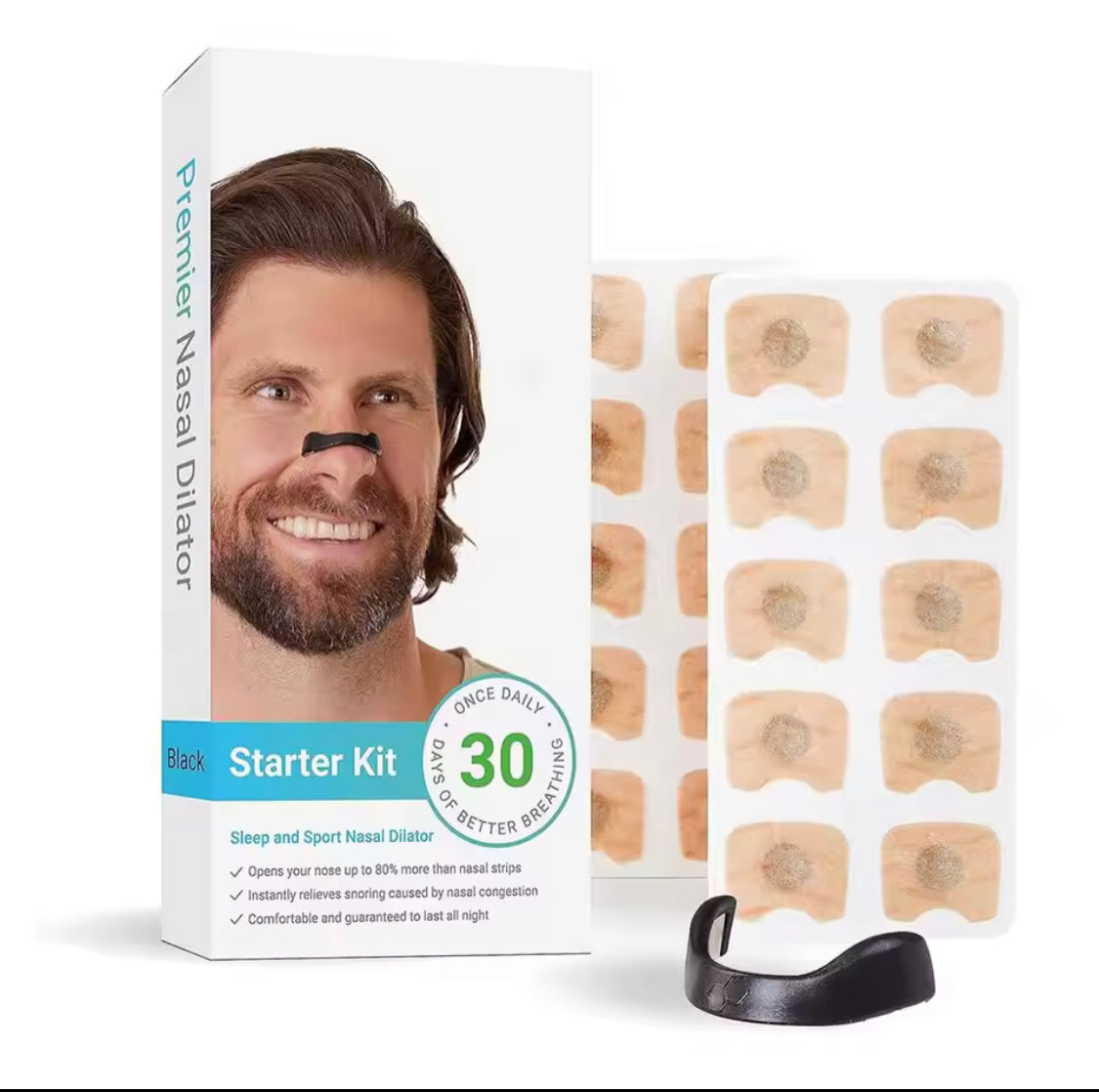 Magnetic Anti Snore Nose Clip, Nasal Breathing Dilators Starter Kit, B ...