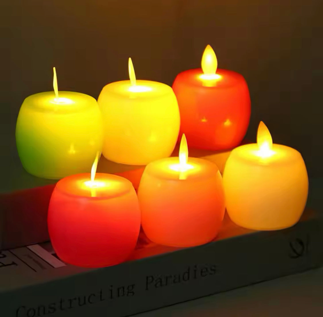 Apple Shape Candle Lamp, Flameless LED Candle, LED Candle – eveen.pk