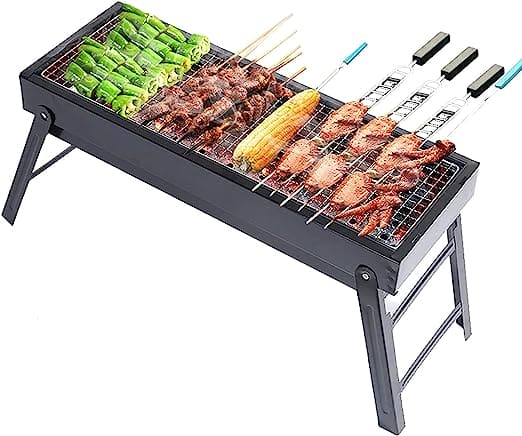 Ashtray BBQ Grill, Charcoal Grill With Stand, Drawer Type Ash Accumula ...
