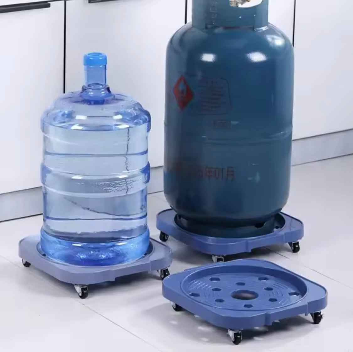 Gas Cylinder Base With Wheels, Heavy Duty Stand With Wheels, Movables ...