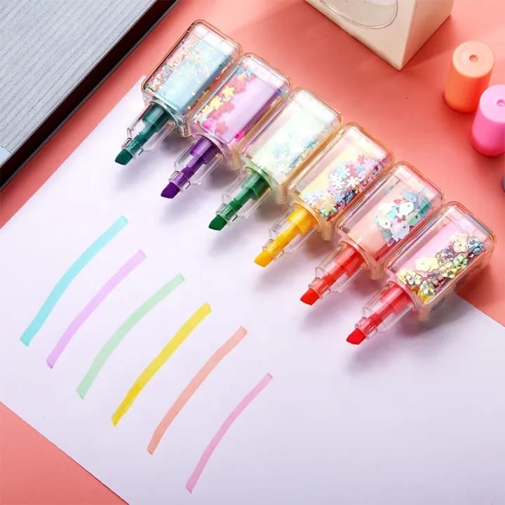 Nail polish shape Highlighters, Mini Creative Highlighter Pen, Mini Pa ...