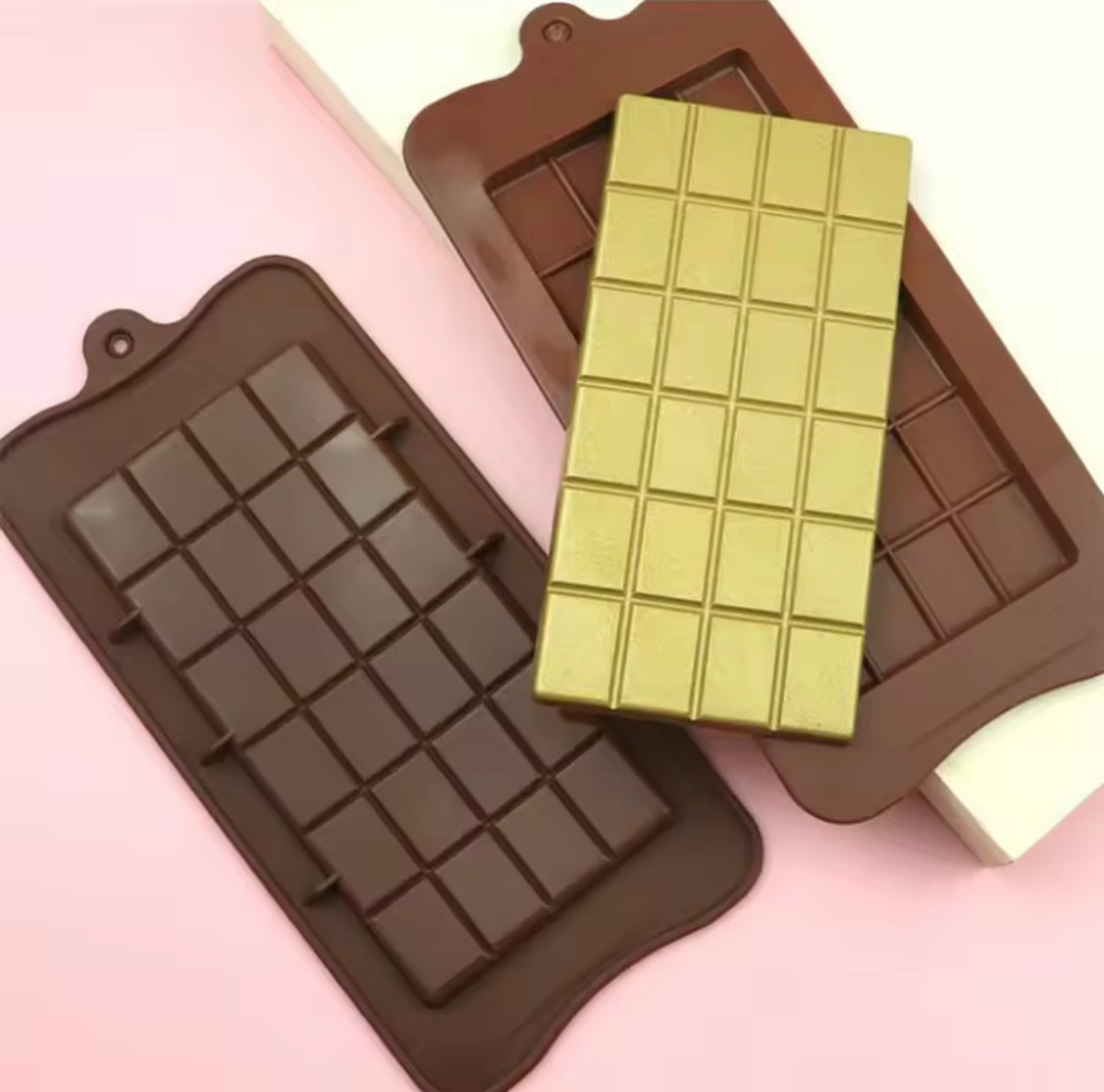 Silicone Chocolate Bar Molds, Easy Release Rectangle Chocolate Mold, N ...