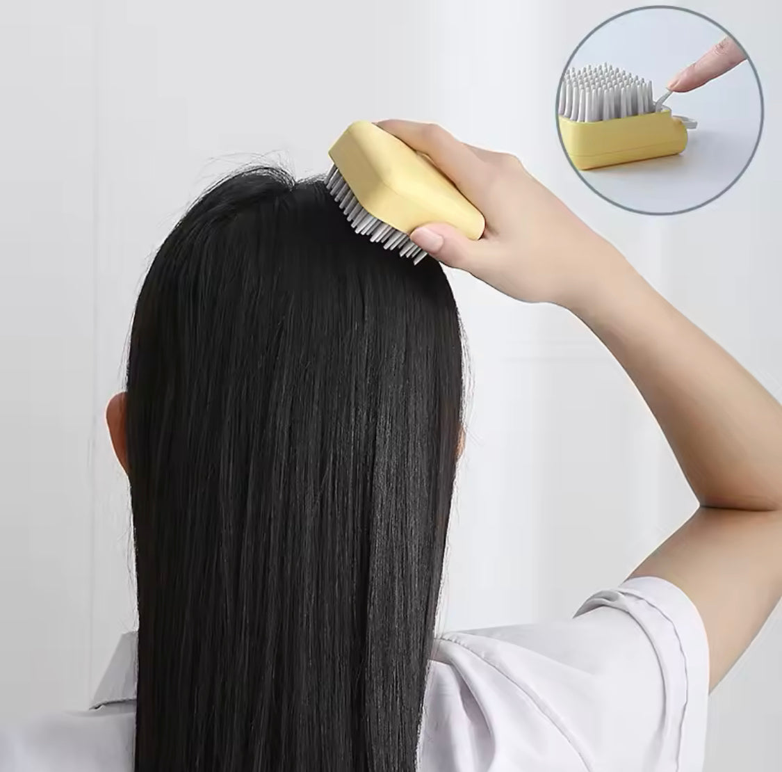 Silicone Hair Washing Comb, Multifunctional Handheld Massage Brush, Sc ...