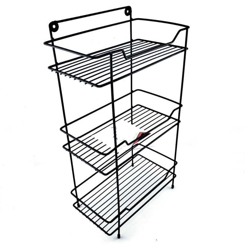 Narrow Metal Rack, Multipurpose Iron Metal Storage Shelf, 2 And 3 Laye ...