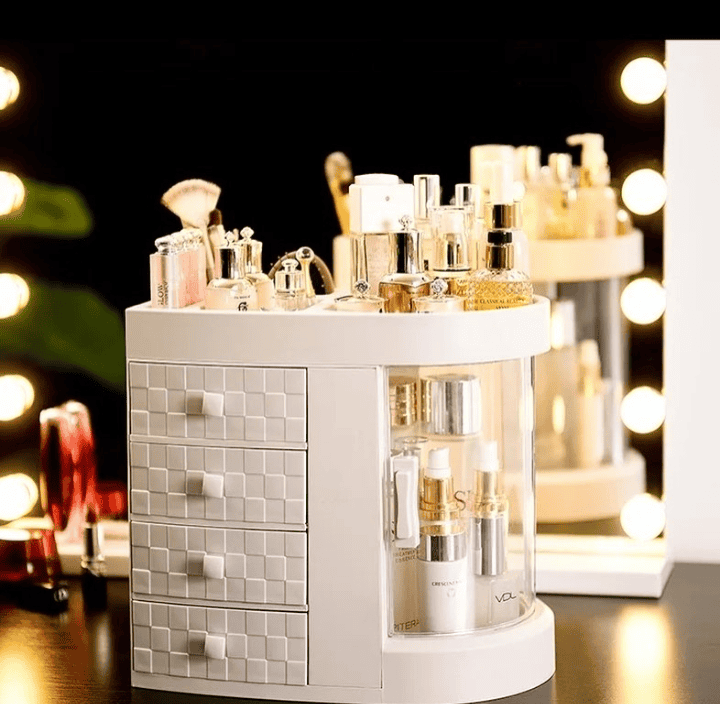 Rotating Transparent Dressing Table – Yahan Sab Behtar Hai!