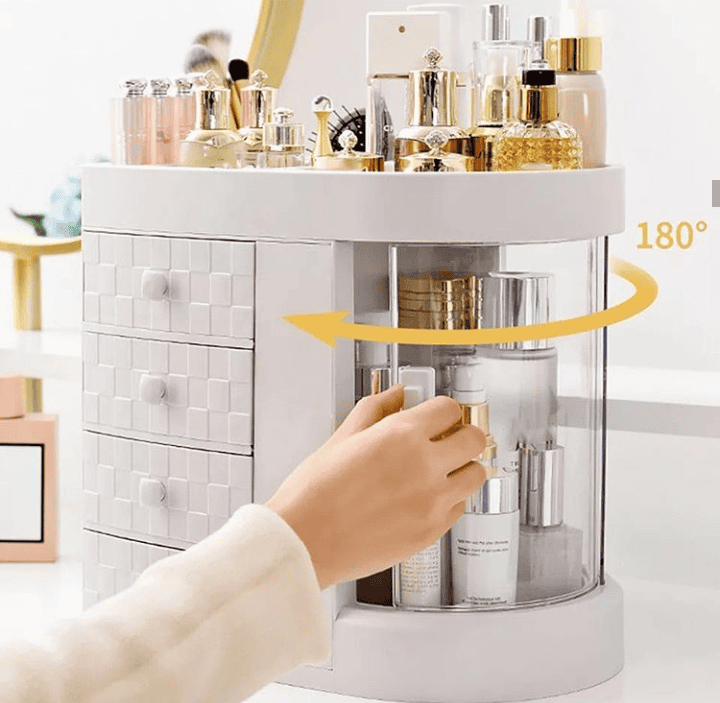 Rotating Transparent Dressing Table – Yahan Sab Behtar Hai!